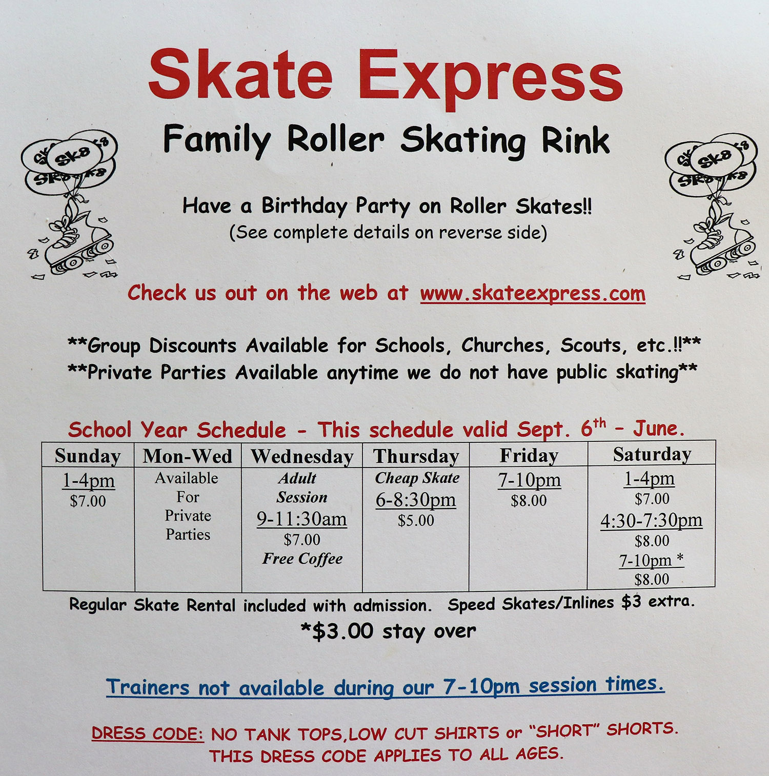 Skate Express Family Roller Rink